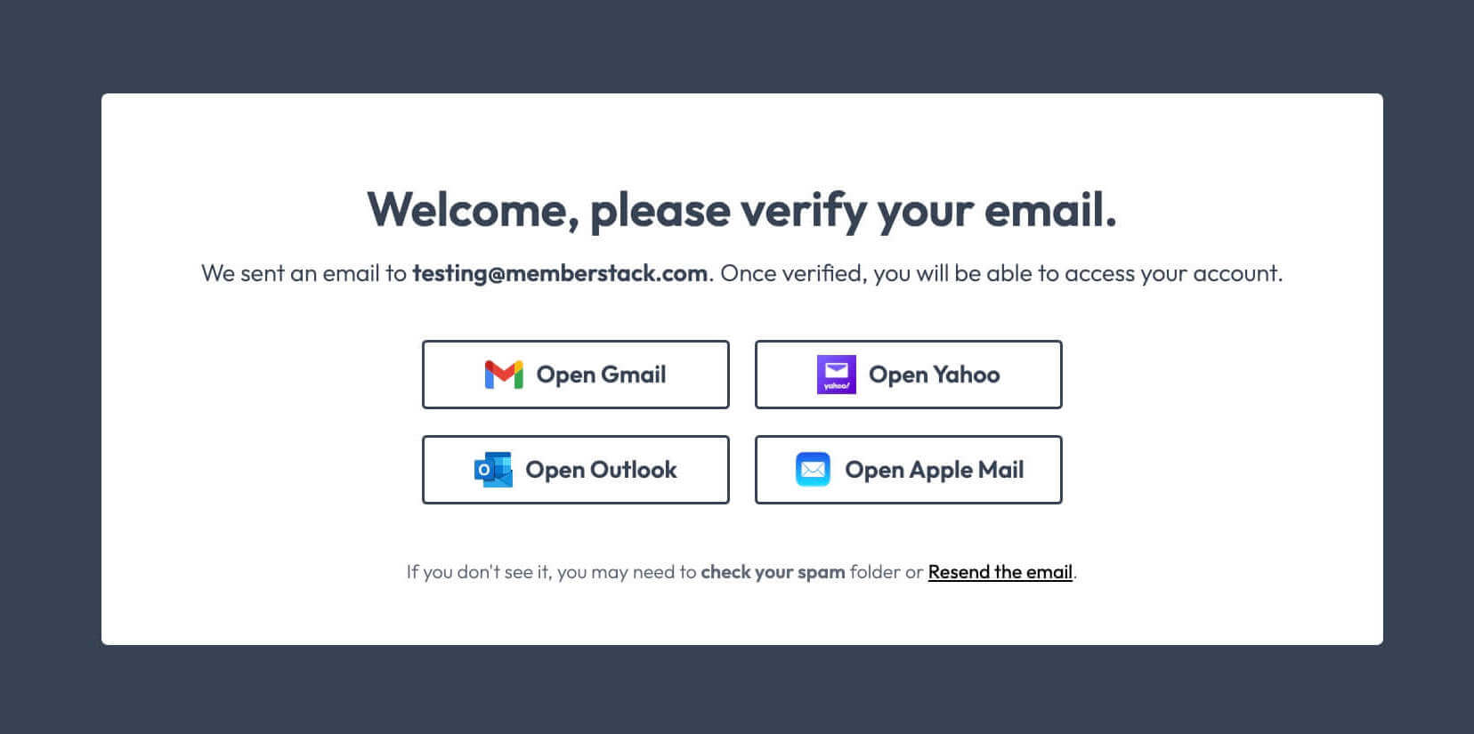 Email Verification Buttons Free Webflow Component 